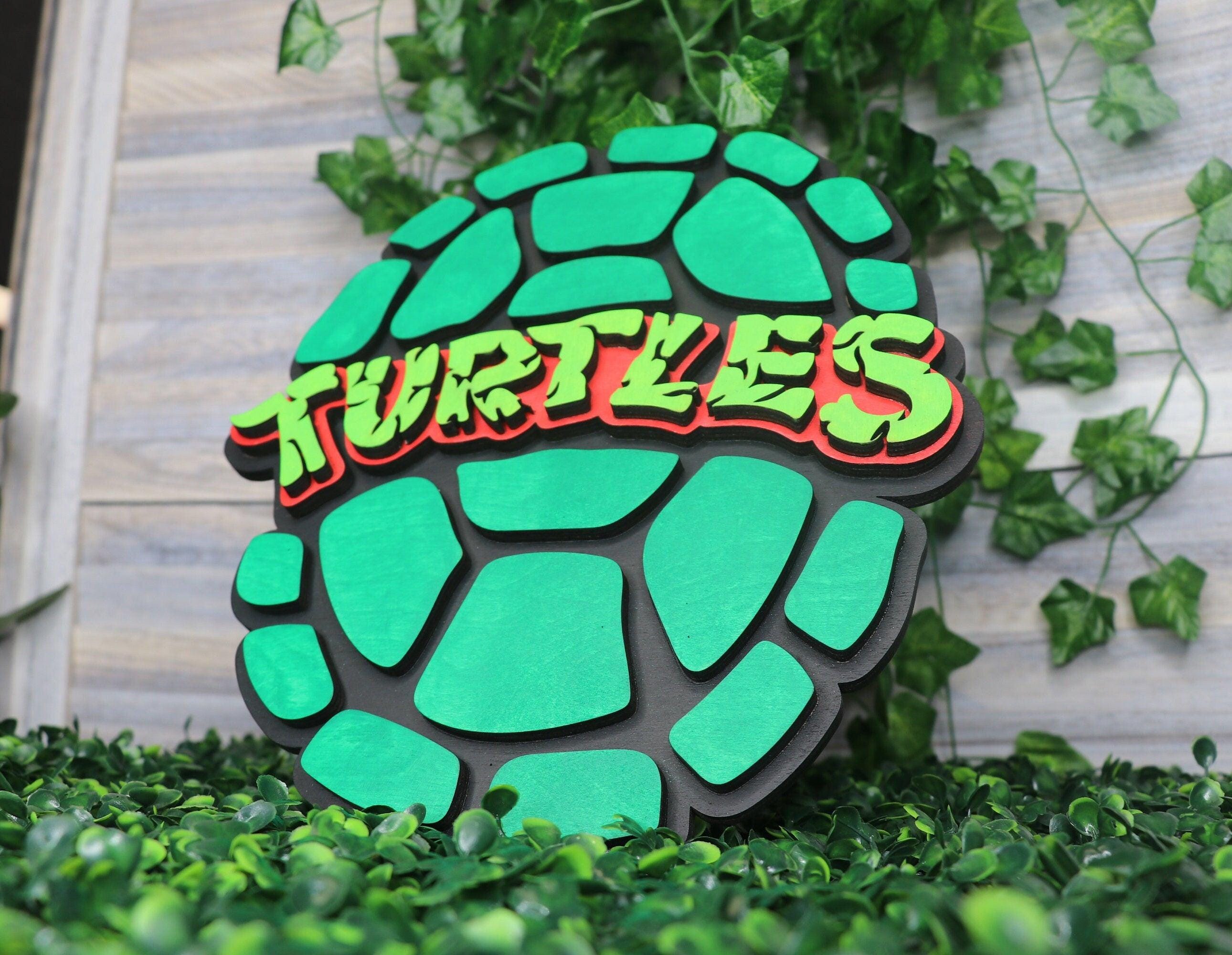 TMNT Laser Cut Wood Sign: Teenage Mutant Ninja Turtles Home Decor - Etsy