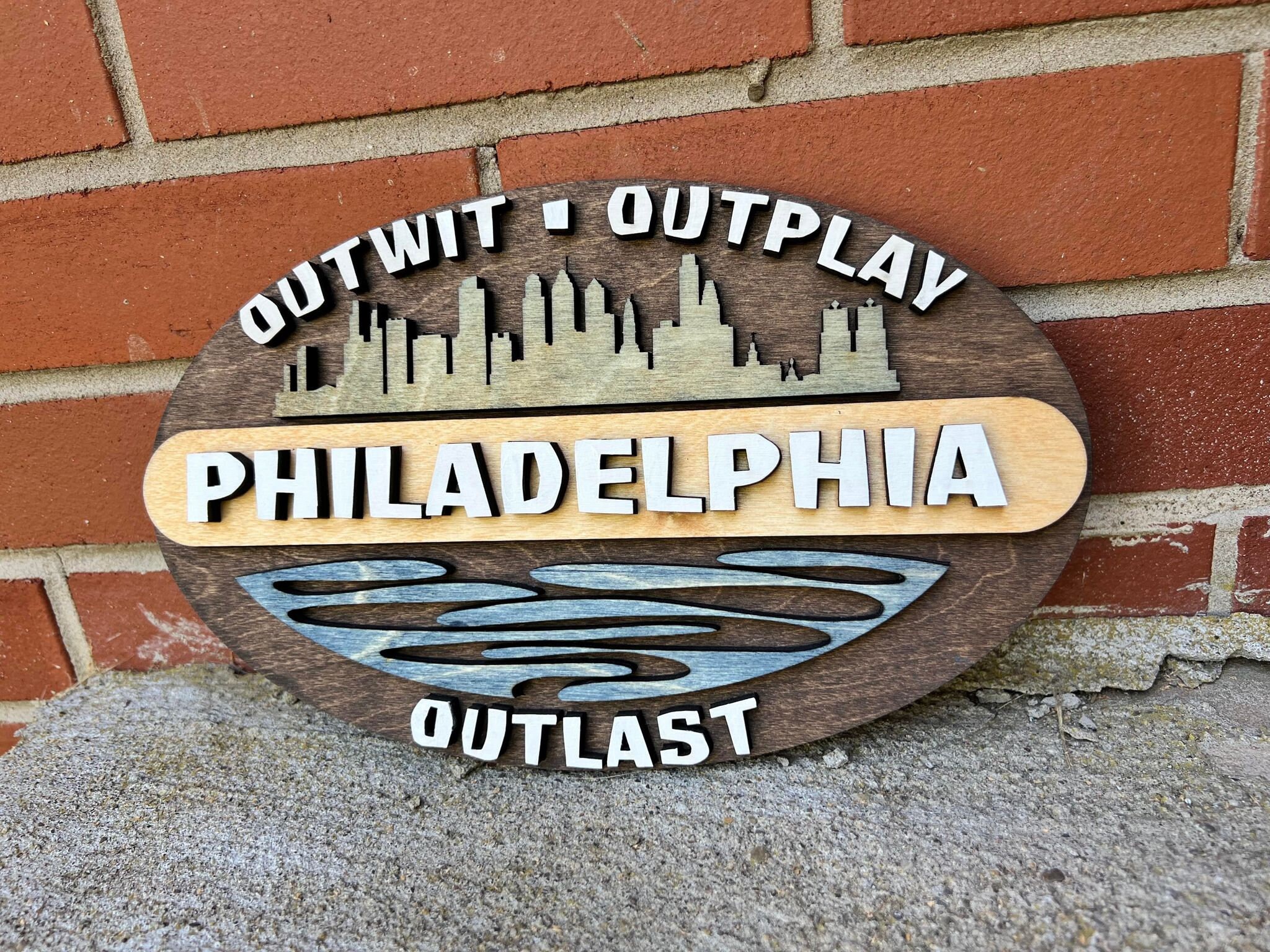 Customizable Survivor Sign With Your City Name and Skyline - Etsy