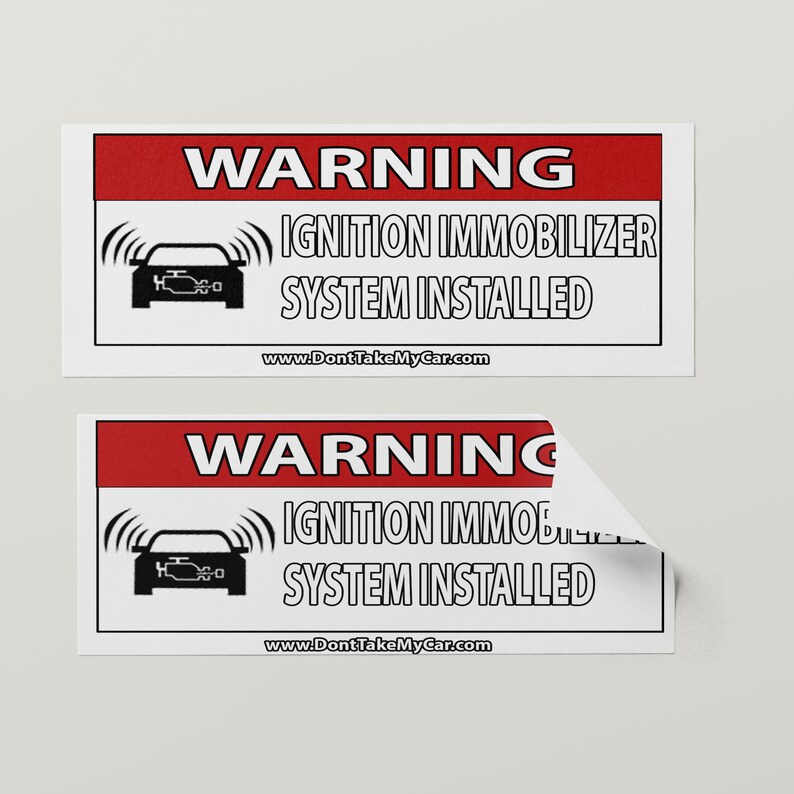 Kia / Hyundai Anti Theft Car Sticker Ignition Immobilizer - Etsy