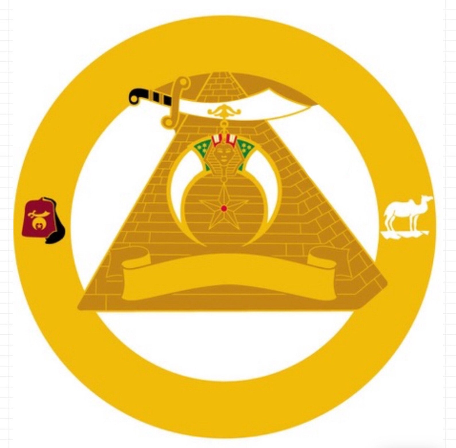 Custom 3 Shrine past Potentate Decal - Etsy