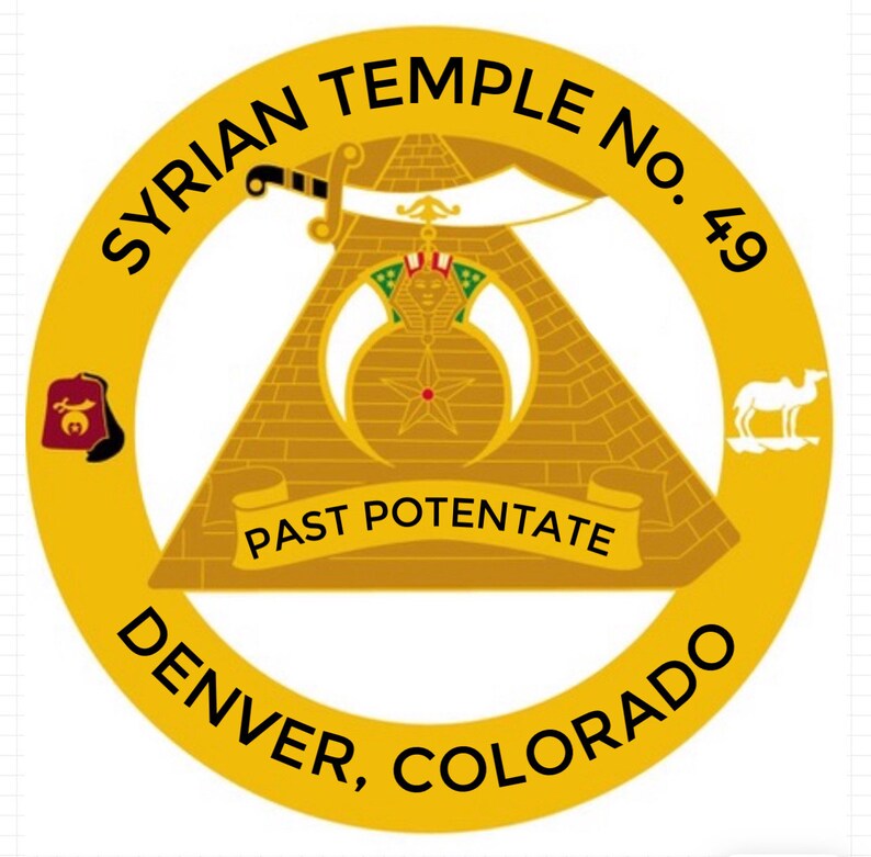 Custom 3 Shrine past Potentate Decal - Etsy