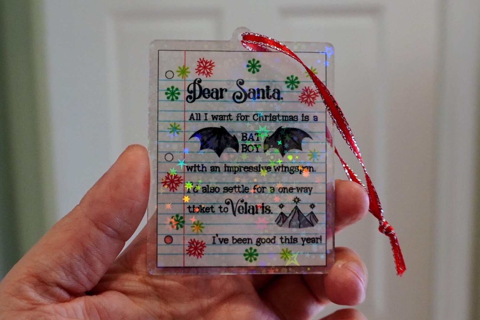 ACOTAR Velaris Ornament | Velaris Christmas Snowglobe Ornament ...