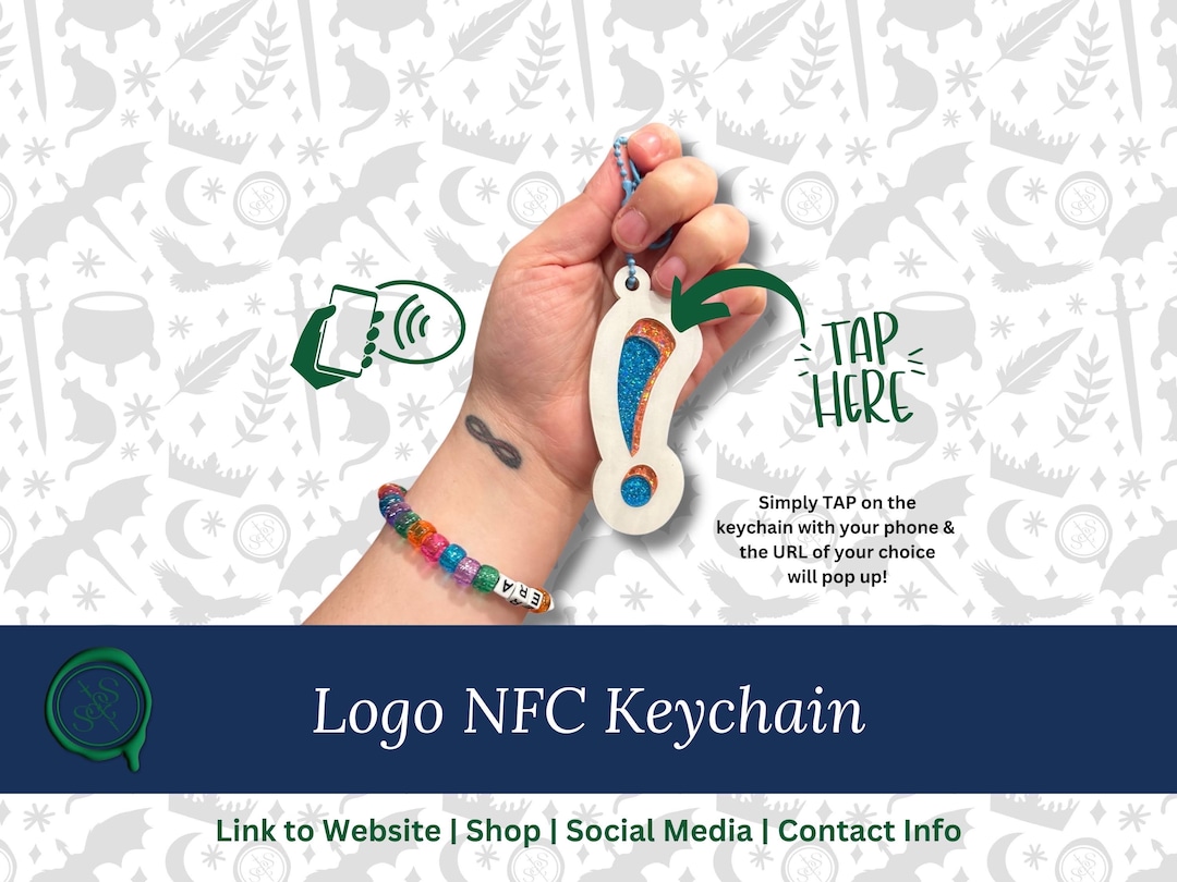 Fully Custom LOGO NFC Tap Keychain | Small Business Owner Keychains ...