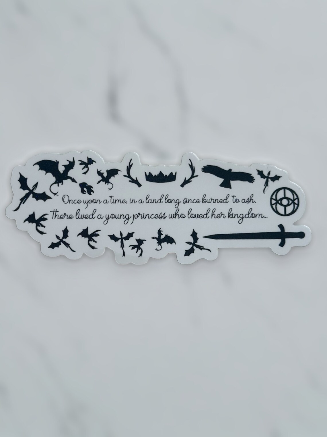 Waterproof Once Upon a Time Sticker Officially Licensed SJM Throne of ...