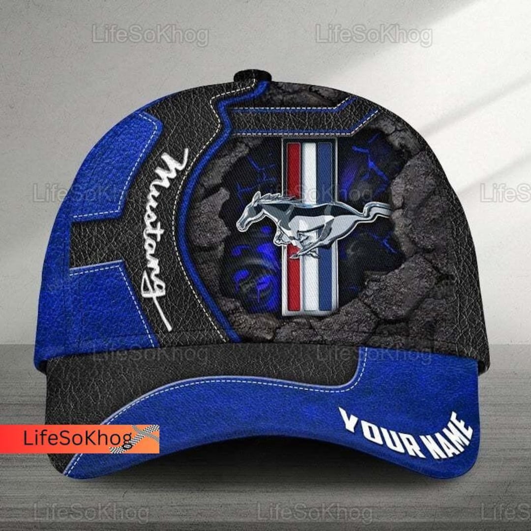 Mustang Classic Cap, Mustang Hats for Men, Personalized Cap, Ford ...