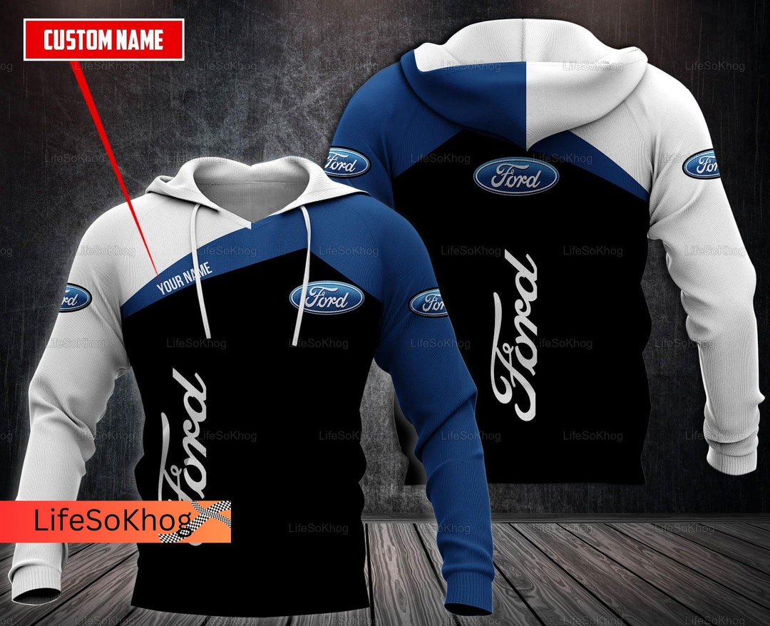 Ford Racing Hoodie, Ford Unisex Hoodie, Ford Shirt for Men, Custom Name ...