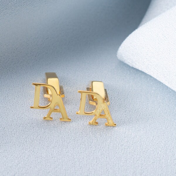 Letter Cufflinks - Etsy