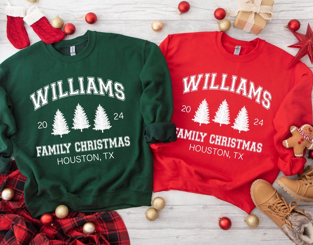 Custom Family Christmas Sweathirt, Christmas Group Sweater ...