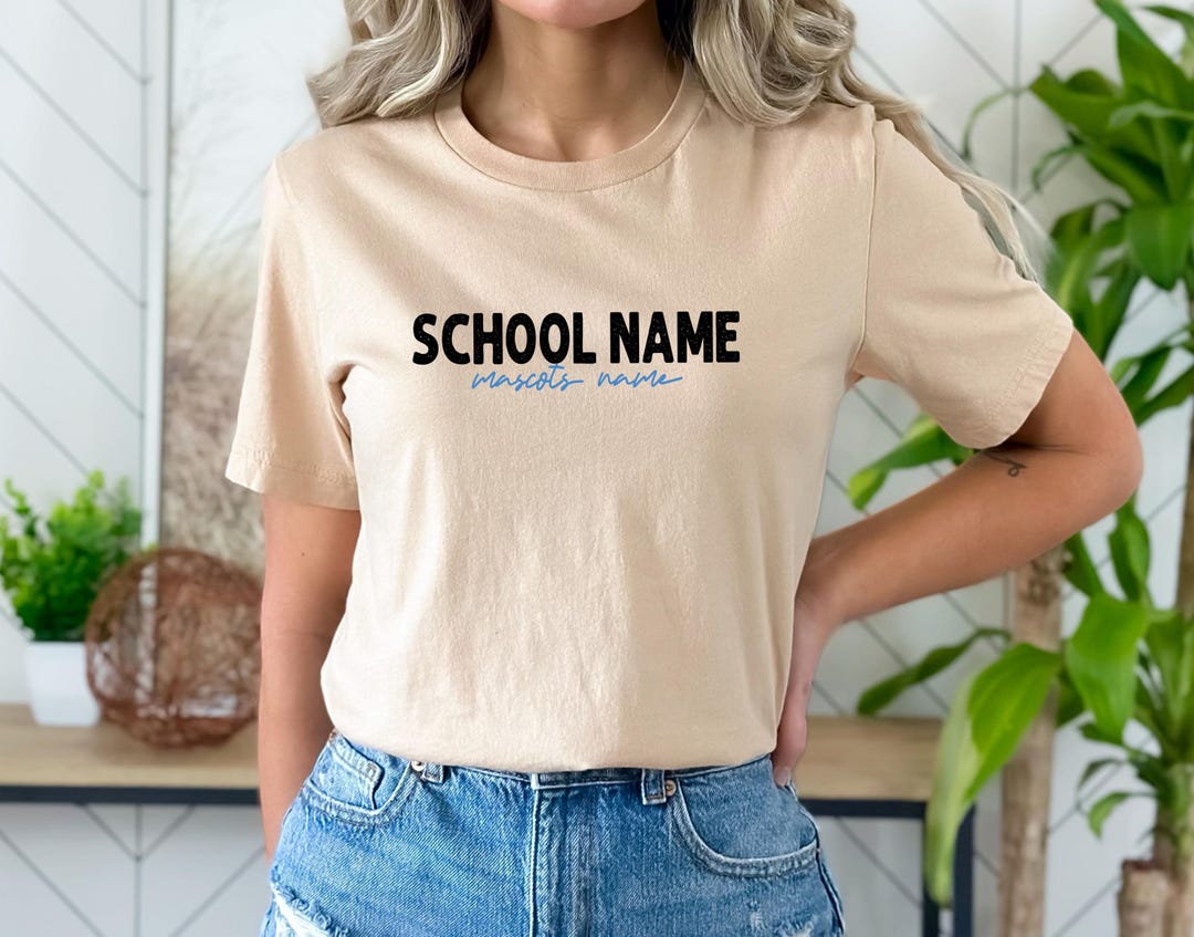 Customized School Shirt, Custom School Team Shirt, School Tee, School ...