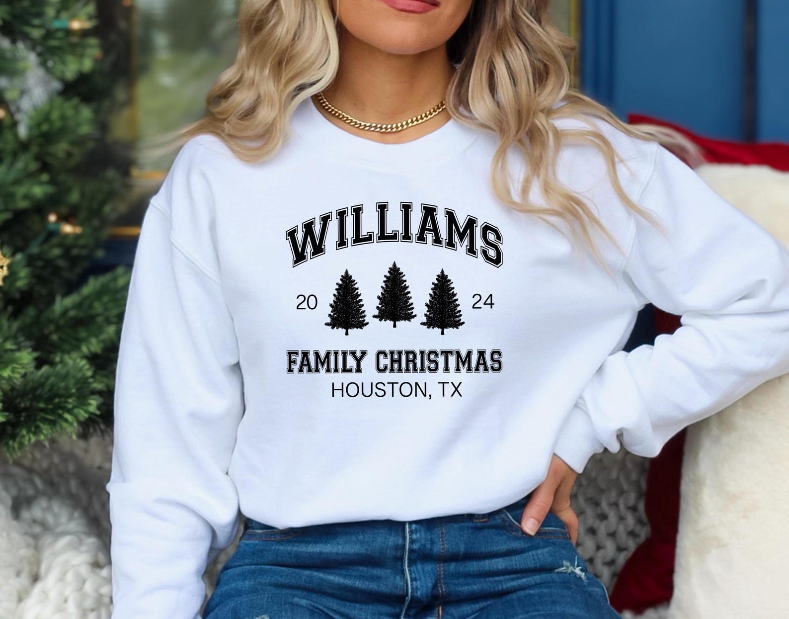 Custom Family Christmas Sweathirt, Christmas Group Sweater ...
