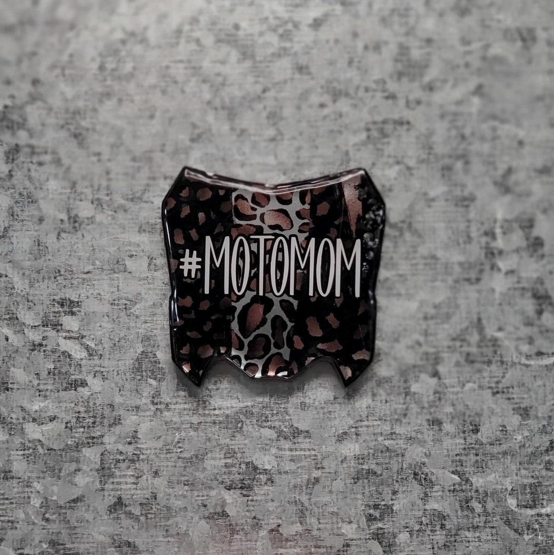 Motomom Number Plate Refrigerator Magnet, MX, Motocross, Black Rose ...