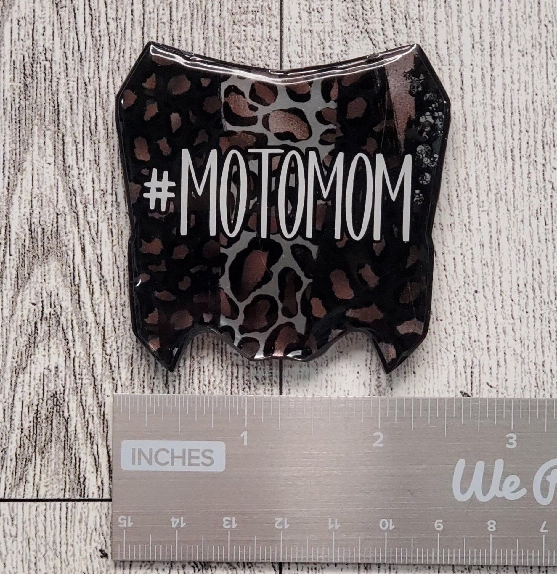 Motomom Number Plate Refrigerator Magnet, MX, Motocross, Black Rose ...