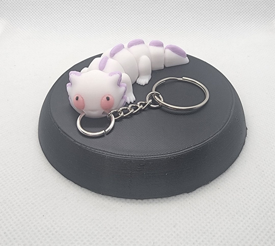 Axolotl Keychain - Etsy