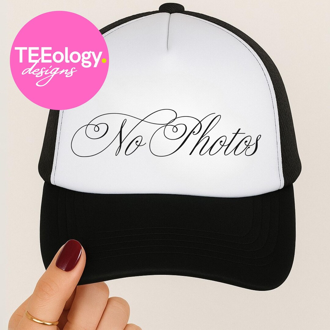 No Photos Trucker Hat – Funny Trucker Hat for Women, Trendy Girly ...