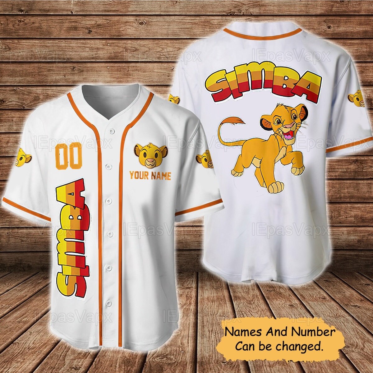 Simba Lion Baseball Jersey, Disney The Lion King Jersey Shirt sold by ...