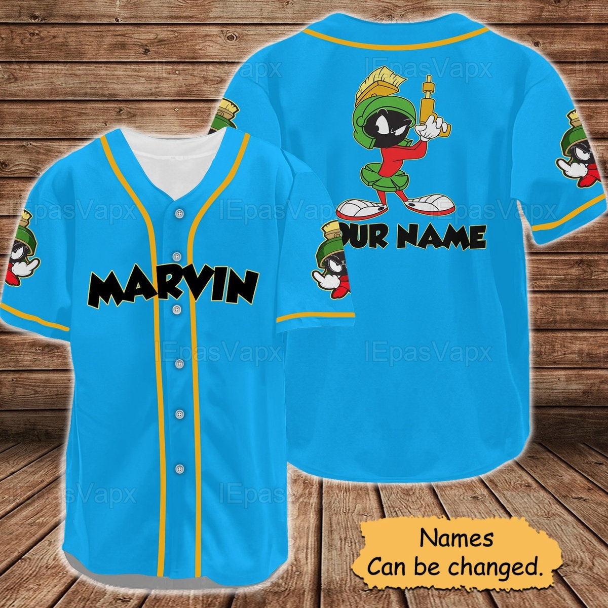 Marvin Martian Baseball Shirt, Marvin Custom Shirt, Marvin Shirt sold ...