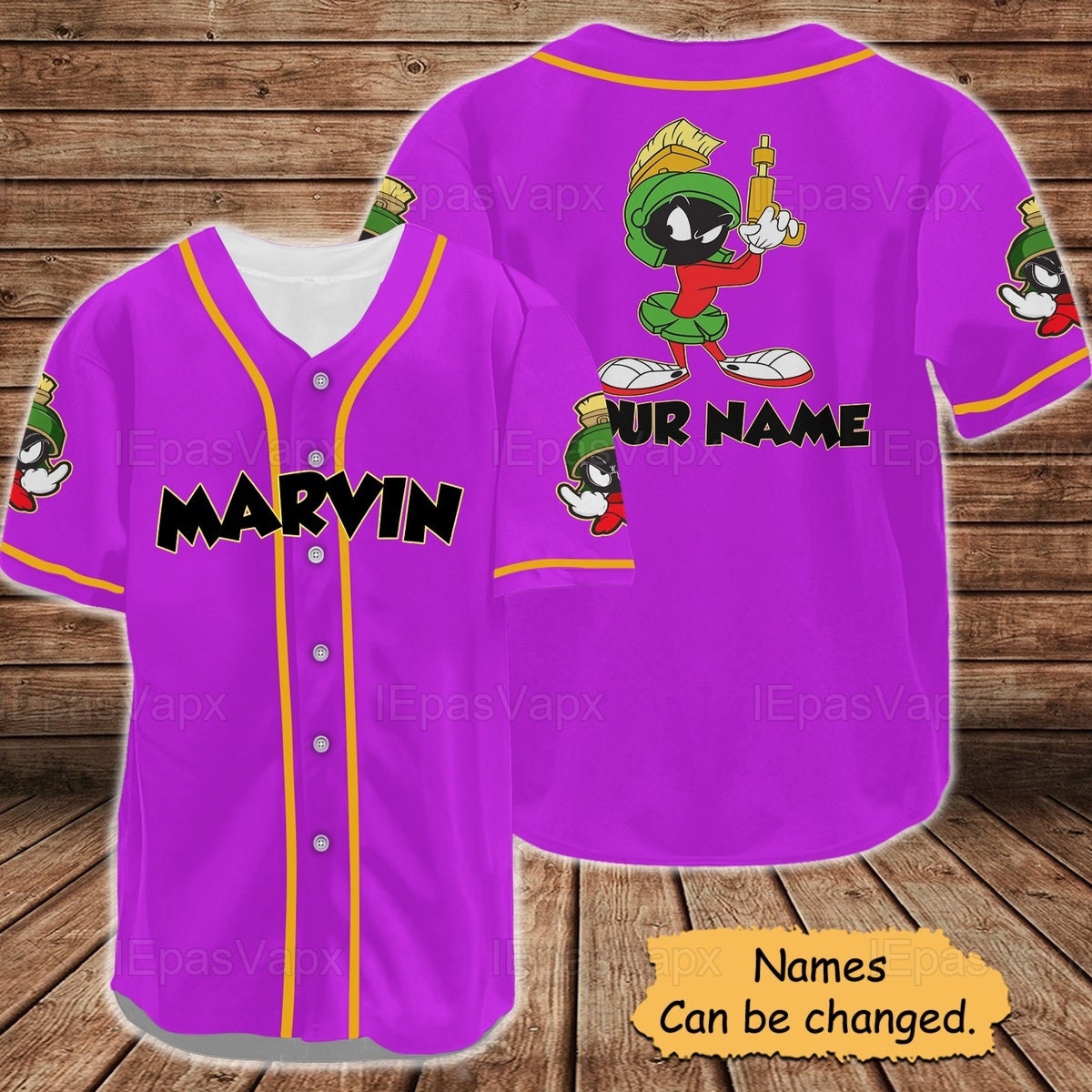 Marvin Martian Baseball Shirt, Marvin Custom Shirt, Marvin Shirt sold ...