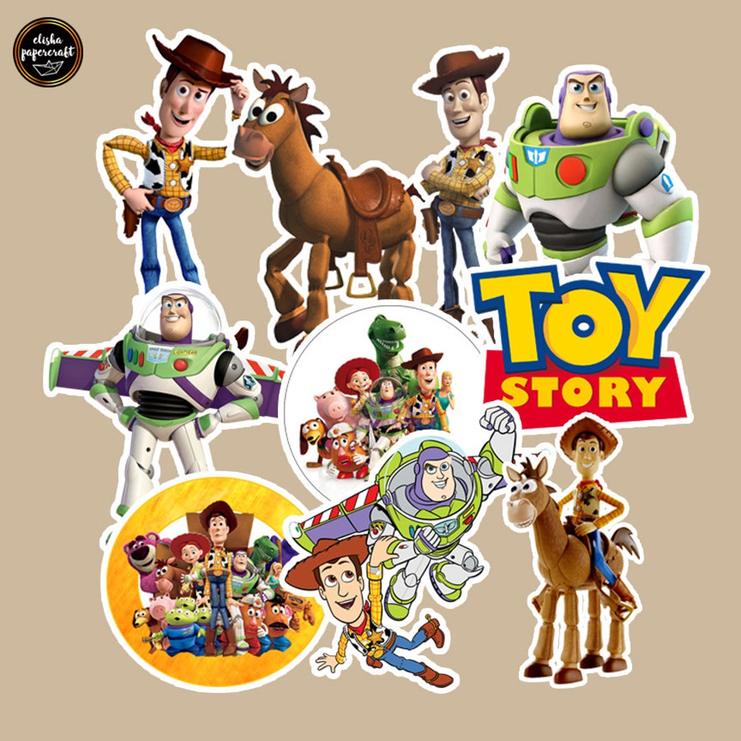 Toy Story Sticker Template Digital Print Printable Png Psd - Etsy