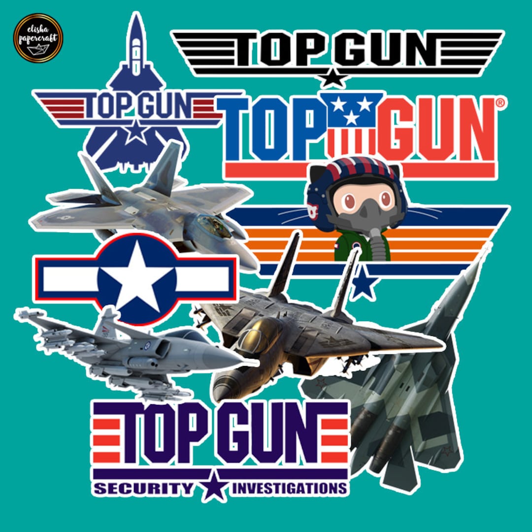 Top Gun Maverick Sticker Template Digital Print Printable Png Psd - Etsy
