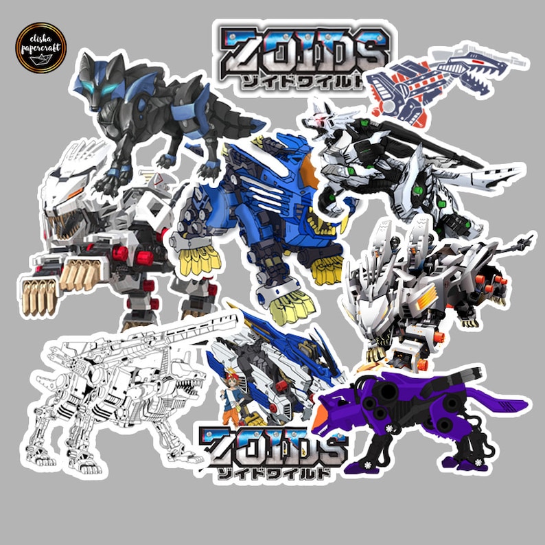 Zoids Sticker Template Digital Print Printable Png Psd - Etsy Australia