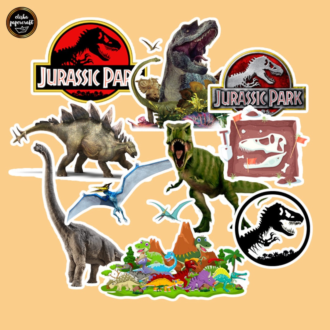 Dinosaur Animal Kingdom Sticker Template Printable Digital Product Png ...