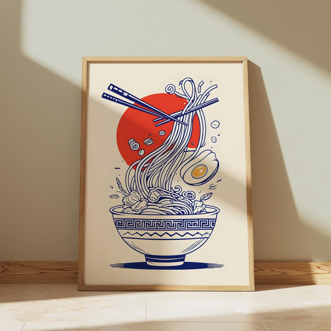 Ramen Noodle Bowl With Noodles | Kitchen, Bedroom, Living Room, Gallery ...