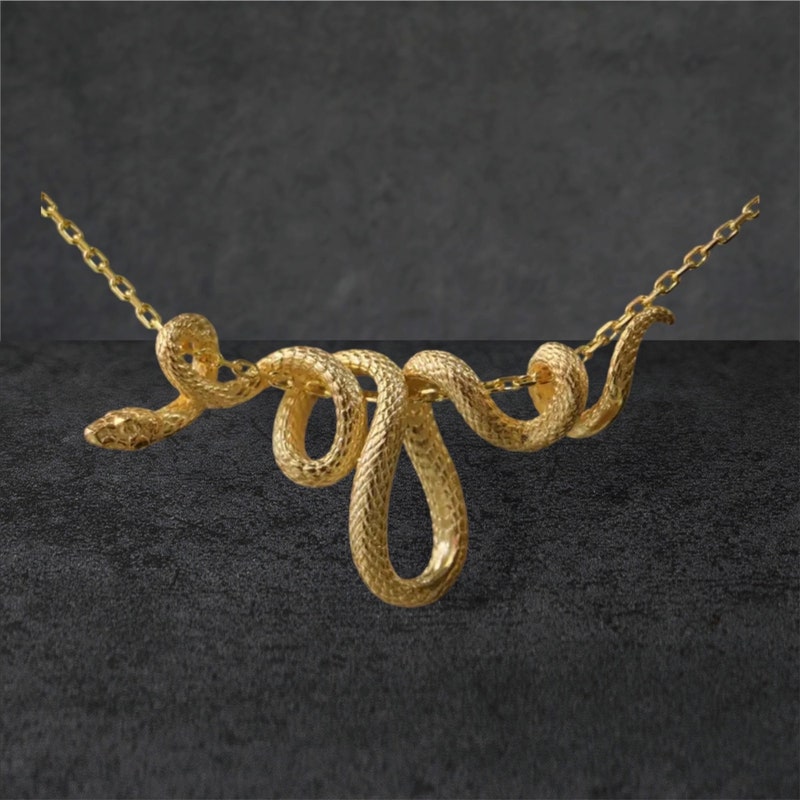 Snake Necklace - Etsy
