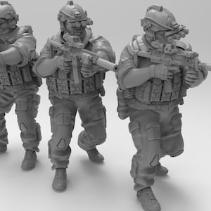 DEVGRU Team Set of 5 | Turnbase Miniatures | Miniature | Wargaming ...