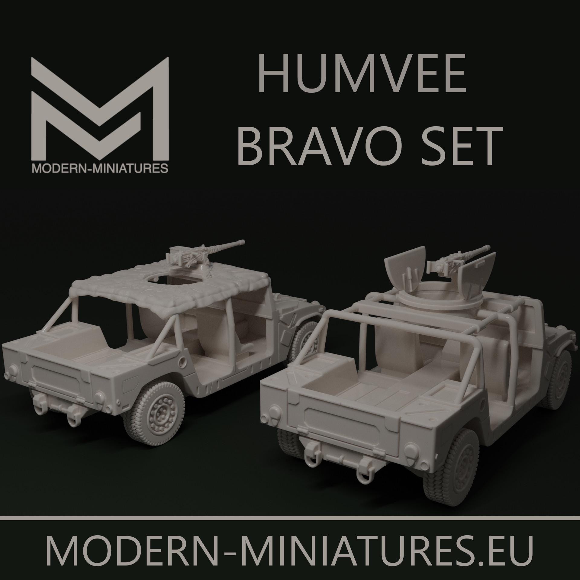 Humvee Bravo Set | Modern Miniatures.eu | Miniature | Wargaming | 28mm ...