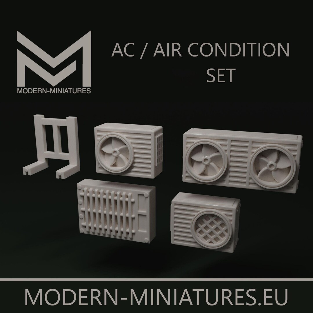 Ac|air Conditioner Set | Mena | Modern Miniatures.eu | Miniature ...