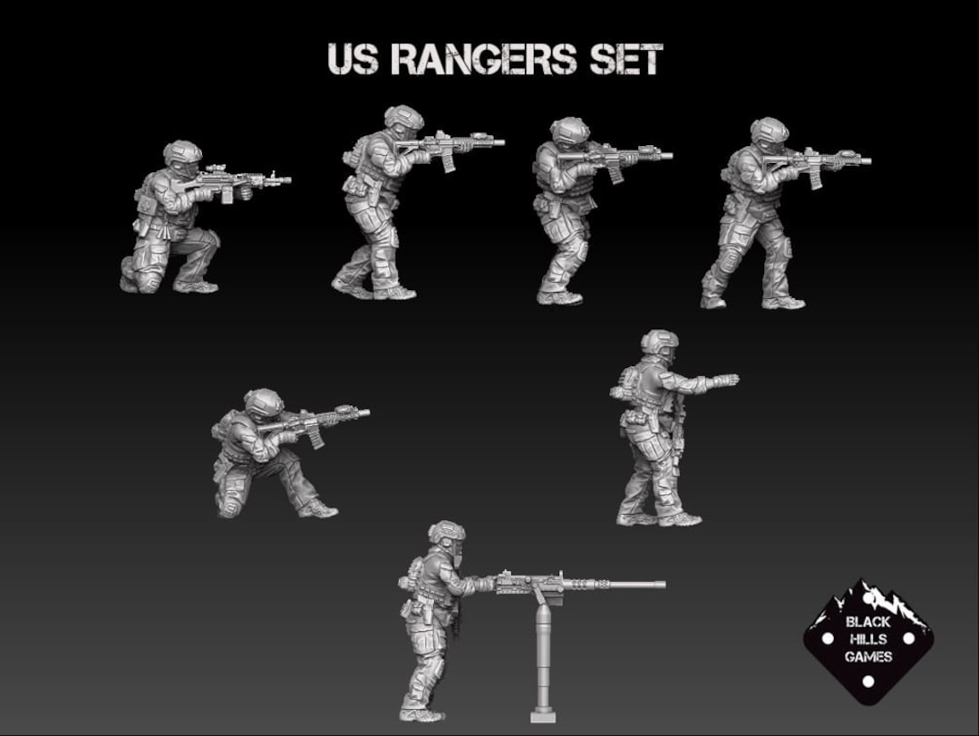 US Rangers | Black Hills Games | Miniature | Wargaming | 28mm - Etsy