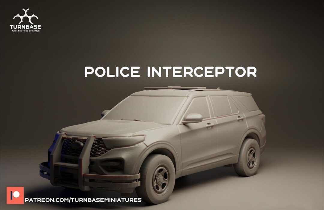 Police Interceptor Law Enforcement Turnbase Miniatures Miniature ...