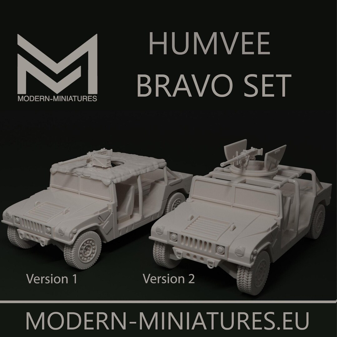 Humvee Bravo Set | Modern Miniatures.eu | Miniature | Wargaming | 28mm ...