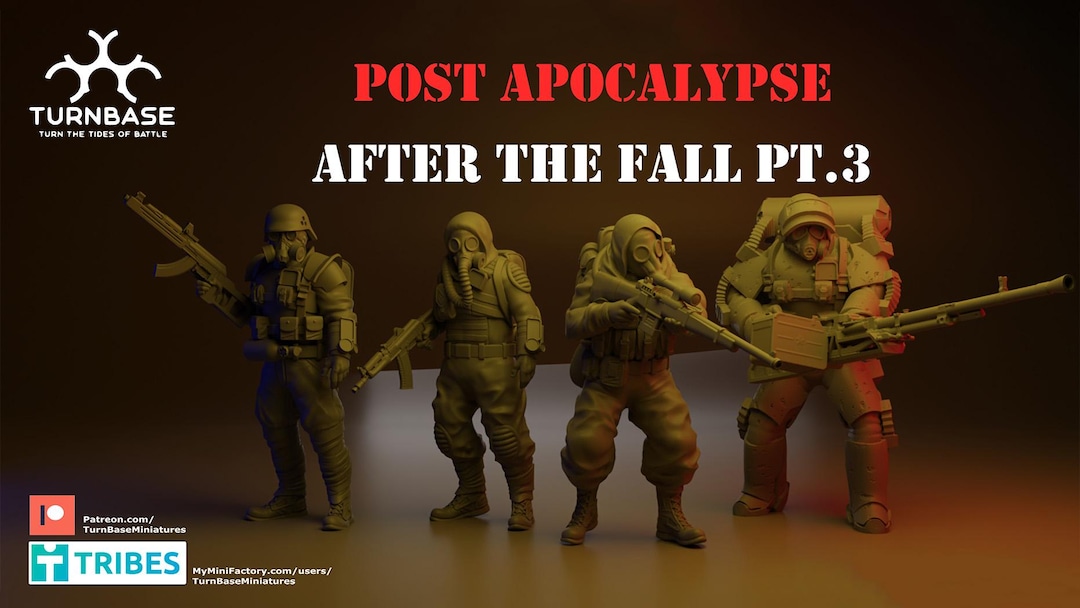 Post-apocalypse - After the Fall - PT 3 - Military Set of 4 | Turnbase ...