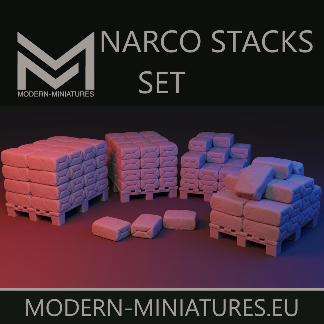 Narco Stacks Scatter Set | Pallets | Modern Miniatures.eu | Miniature ...