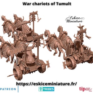 War Chariots of Tumult Set of 3 | Eskice Miniature | Miniature ...