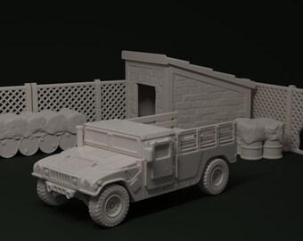 Wasteland Humvee Beyond the Badlands EC3D Wasteland Terrain Wargaming D ...