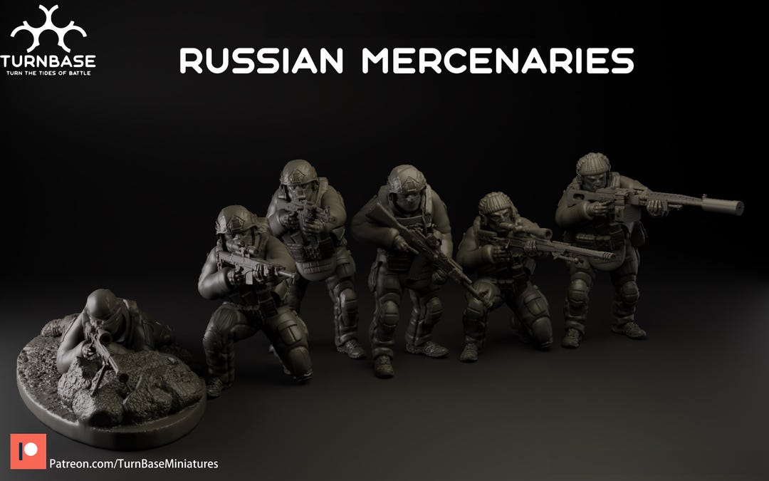 Modern Russian Infantry Set of 6 | Turnbase Miniatures | Miniature ...