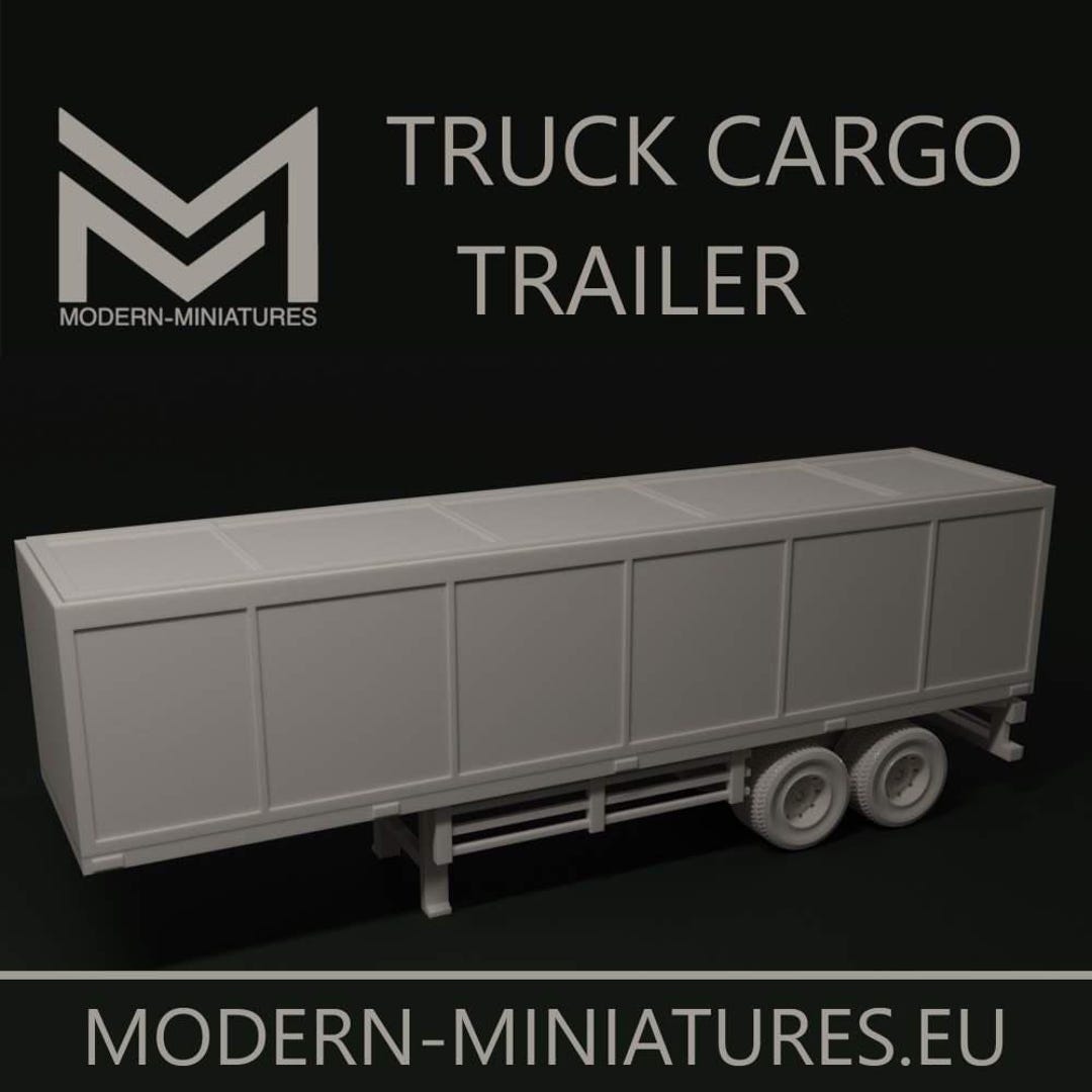 Truck Cargo Trailer | Modern Cars | Modern Vehicles | Modern Miniatures ...