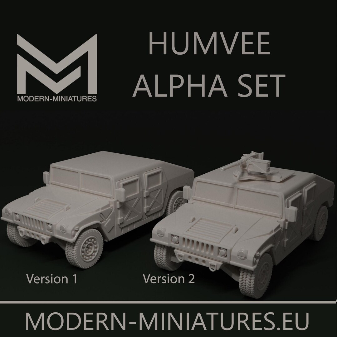 Humvee Alpha Set | Modern Miniatures.eu | Miniature | Wargaming | 28mm ...