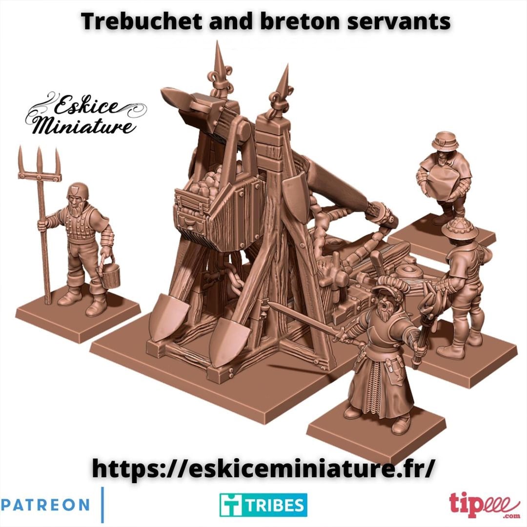 Trebuchet | Eskice Miniature | Miniature | Wargaming | 28mm | Medieval ...