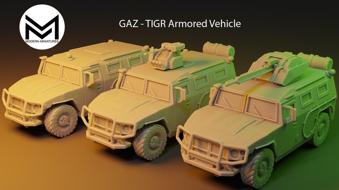 GAZ 2975 TIGR Armored Vehicle - 3 Types | Modern Miniatures.eu ...