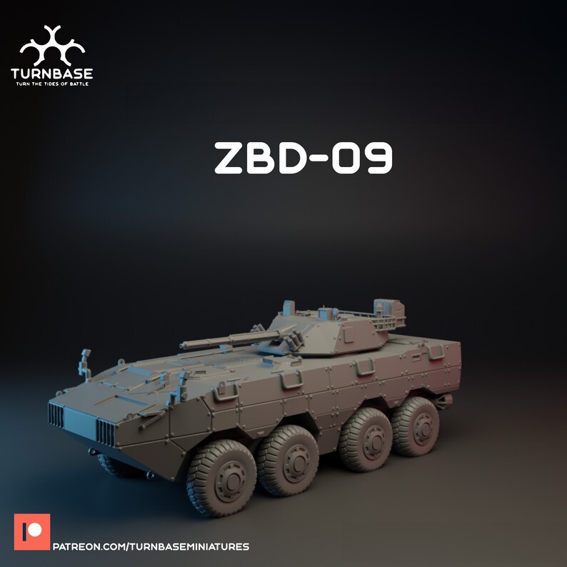 ZBD-09 Chinese PLA Armored Carrier Turnbase Miniatures Wargaming 28mm - Etsy