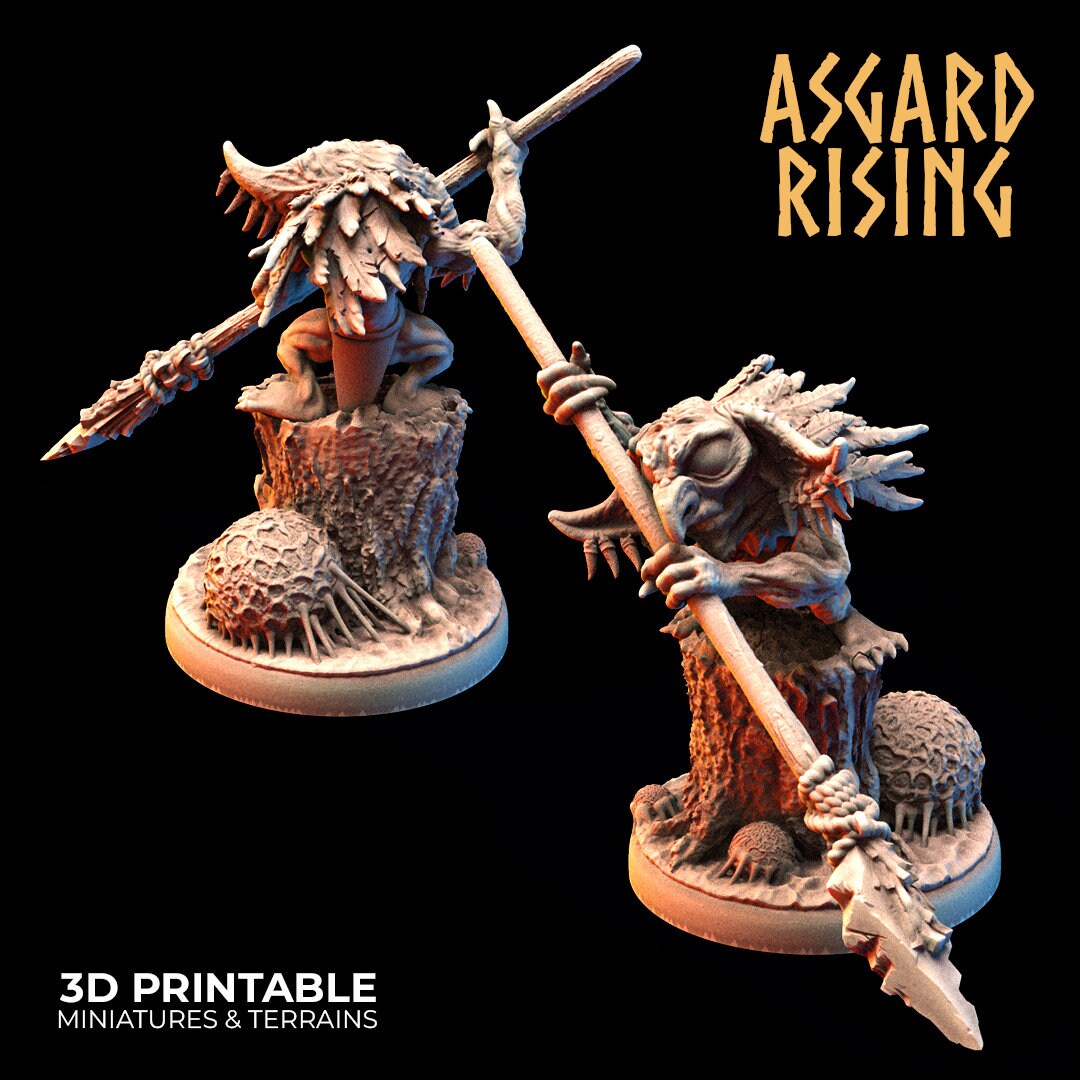 Forest Tribe Goblin | Asgard Rising | Miniature | 25mm - Etsy