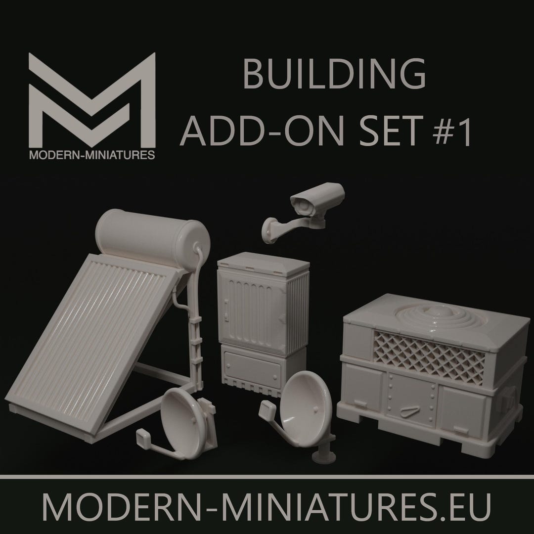 Building Add-on Set #1 | Aircon| Fuse Box | Satellite Dishes | Security ...