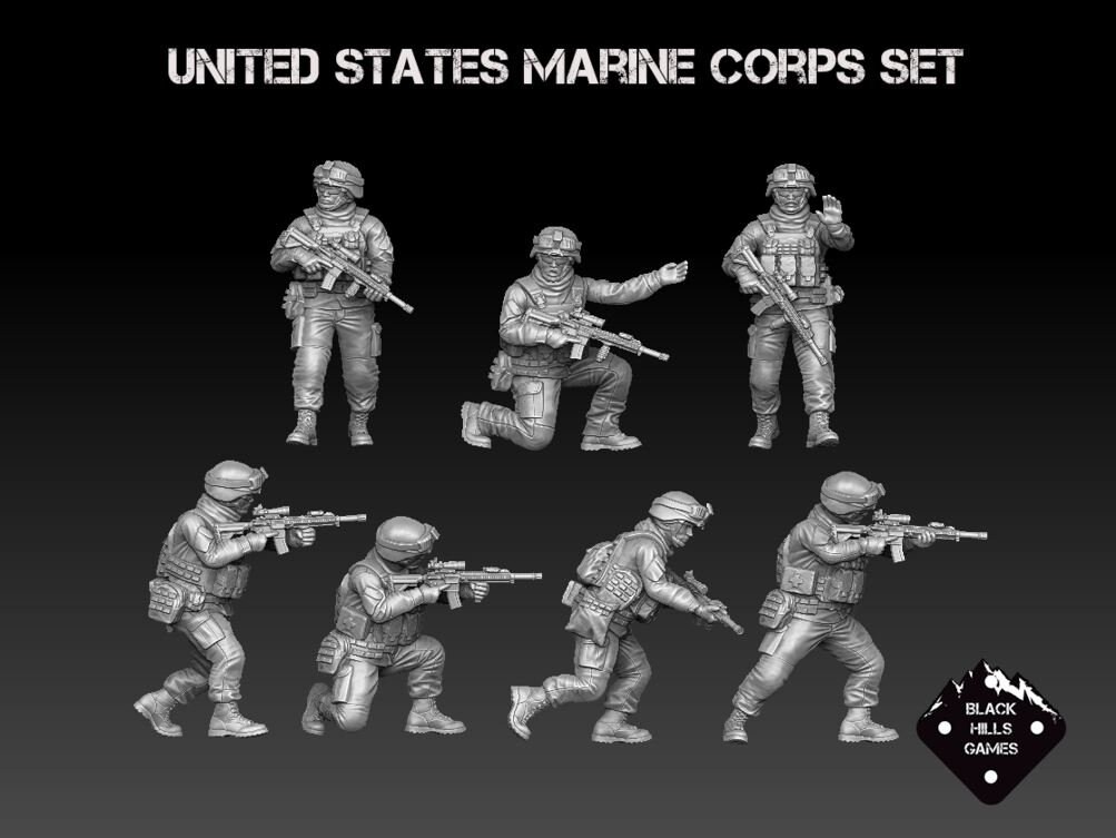 US Marine Corps Set | Black Hills Games | Wargaming | Modern | 28mm - Etsy