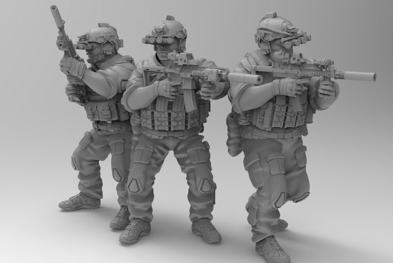 DEVGRU Team Set of 5 | Turnbase Miniatures | Miniature | Wargaming ...