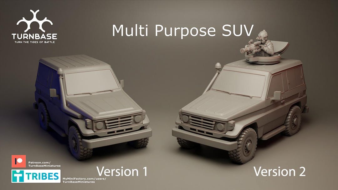 Multi Purpose SUV | Turnbase Miniatures | Miniature | Wargaming | 28mm ...