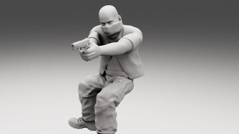 Cartel Biker Gang Set of 8 Turnbase Miniatures Miniature Wargaming 28mm ...