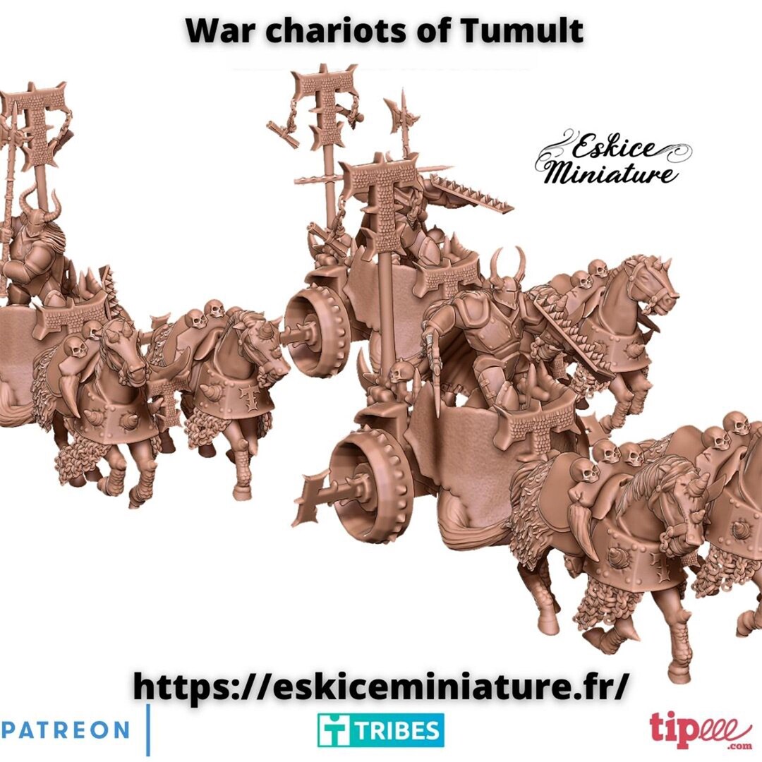 War Chariots of Tumult Set of 3 | Eskice Miniature | Miniature ...